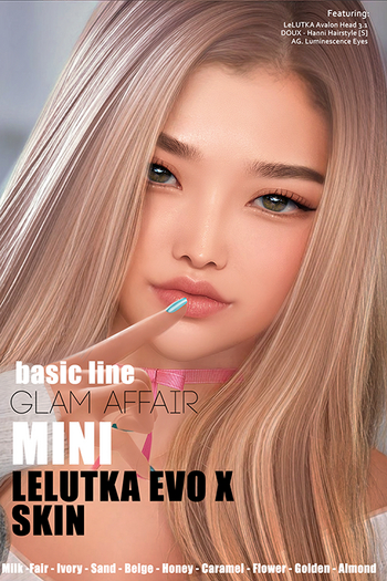 Second Life Marketplace - [Glam Affair] Mini Skin [Lelutka EvoX] Basic Line